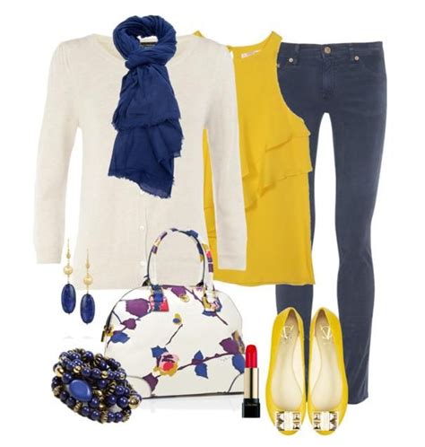 Navy And Yellow Perfect For Fall
