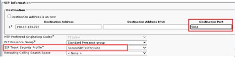 Configure Secure Sip Signaling In Contact Center Enterprise Cisco