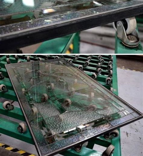 The Windsor Beautiful Clear Textured Leaded Stained Glass Window Panel