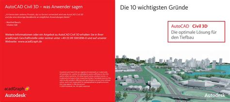 Pdf Autocad ® ® Die Optimale Lösung Für Den Tiefbau · Der