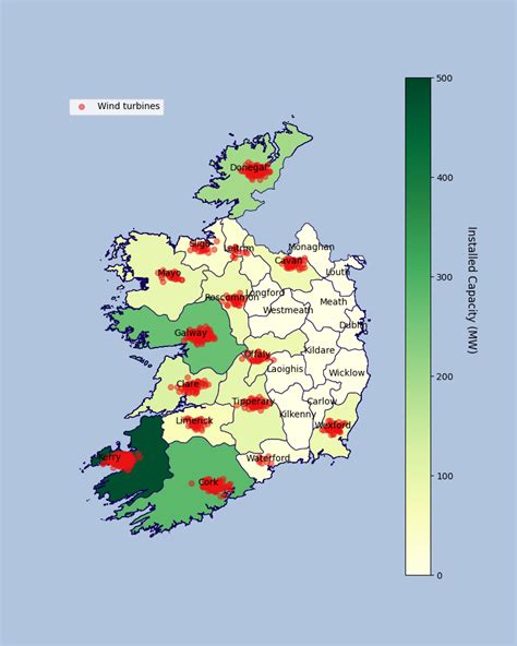 Creating Choropleth Map Using Geopandas — Irish Wind Energy Dataset By Saeed Misaghian Mar