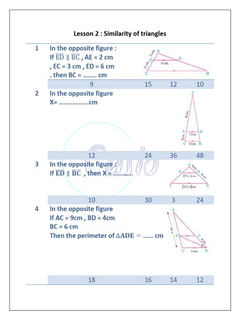 Similarity Of Triangles Pdf Elementary Geometry Euclidean Geometry