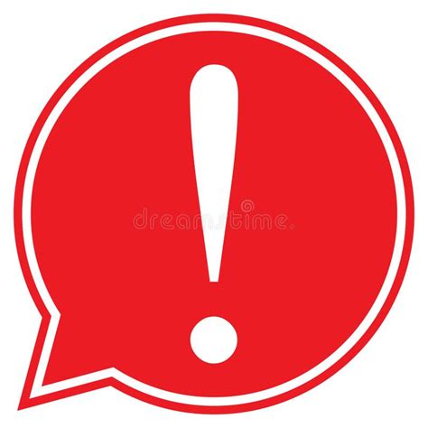 Exclamation Mark In Speech Bubble Exclamation Mark Icon Vector Stock Illustration