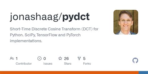 Github Jonashaagpydct Short Time Discrete Cosine Transform Dct For Python Scipy