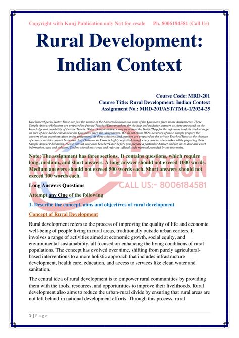 IGNOU MRD201 SOLVED ASSIGNMENT 2024 25 ENGLISH MEDIUM