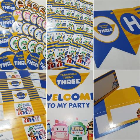 Robocar Poli Party Decoration Printables Birthday Party Kits Birthday Party Celebration I