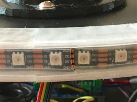 Adafruit Dotstar Led Strip Mount For Parallax Arlo Robot By Vatbrain Download Free Stl Model