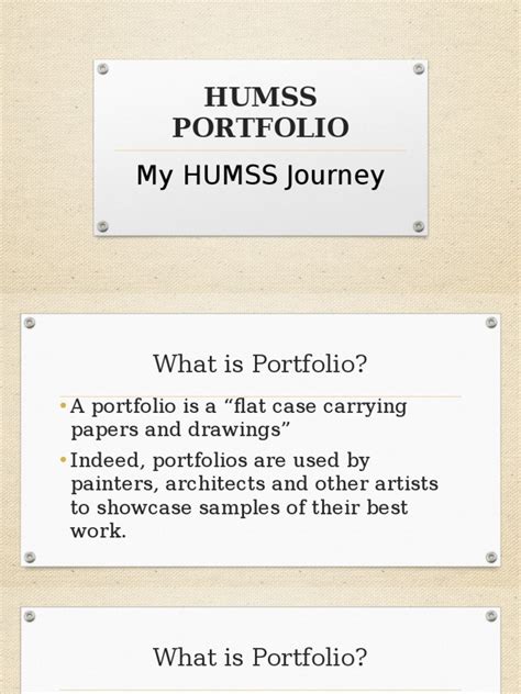 My Humss Portfolio Pdf Educational Assessment Rubric Academic