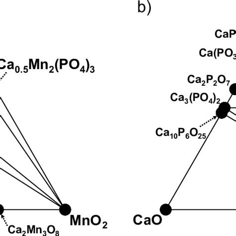 Calculated 0 K Ca Mn P O Quaternary Phase Diagram Showing The Charged