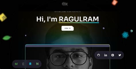 Ragulram B On Linkedin Portfolio Webdevelopment React Tailwindcss