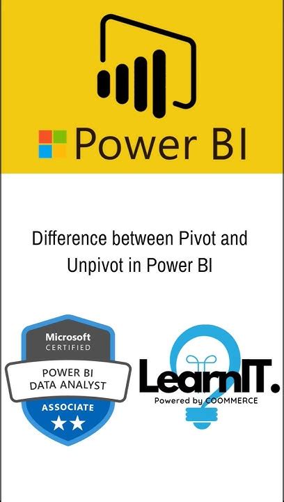 Difference Between Pivot And Unpivot In Power Bi Microsoftlearn