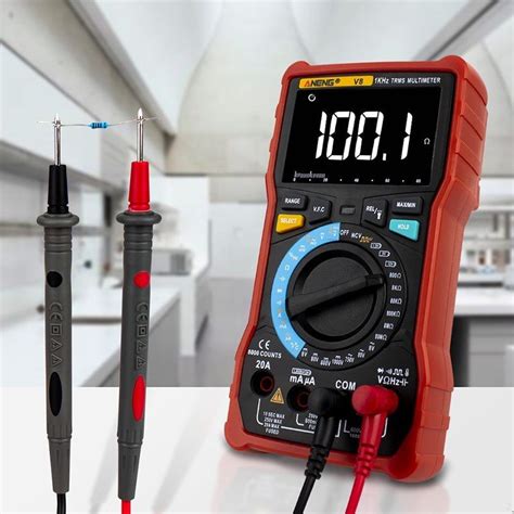 Aneng V8 Digital Multimeter True Rms Transistor Tester Analog Transistor Professional 8000