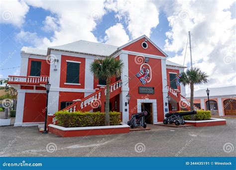 Scenic View Of Downtown Saint Georges Island In Bermuda With Historic