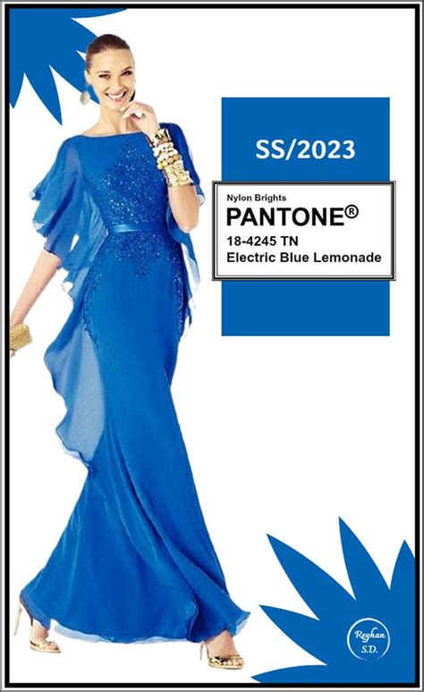 Pantone 2023 London Fw Ss Color Palette Electric Blue Lemonade Reyhans Inspiration 2024