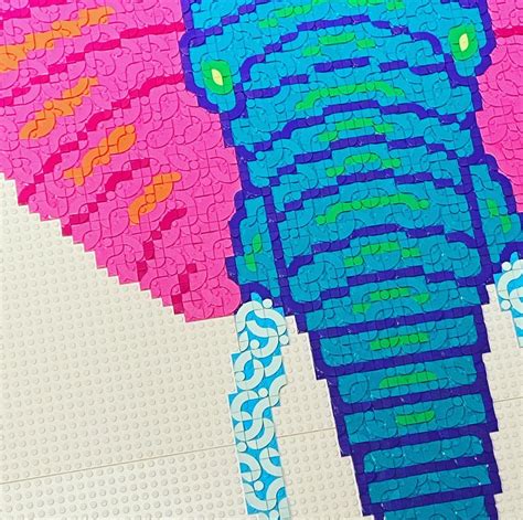 My Lego Dots Elephant Mosaic Rlego