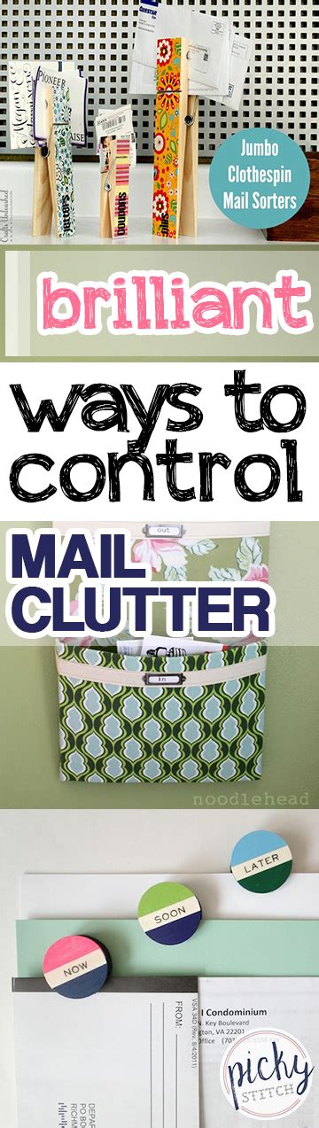 Brilliant Ways To Control Mail Clutter Picky Stitch