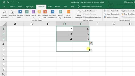 How To Fix Drag To Fill Not Working Formulas Not Copying Down On Excel Youtube