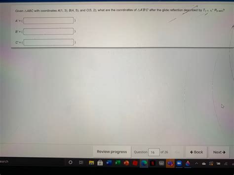 Answered Given Aabc With Coordinates A1 3 Bartleby
