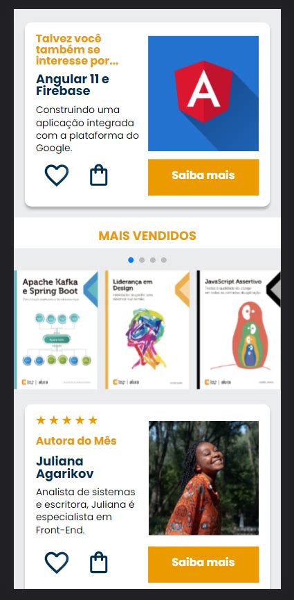 Sugestão Espaçamento das linhas HTML e CSS responsividade mobile first Alura Cursos