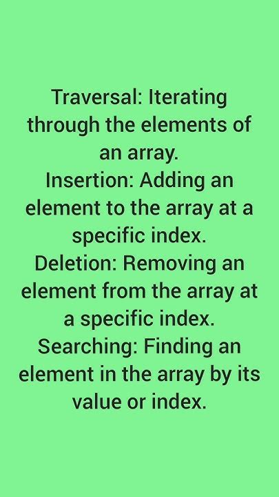 dsa part 5 what is array arduino english dsa python java iot cprogramming youtube