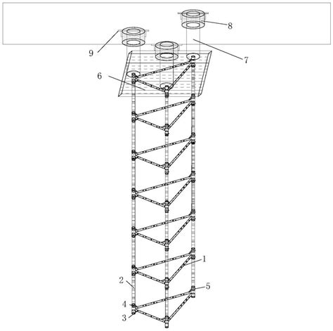 一种大跨度型钢梁装配式格构承重支架临时支撑结构的制作方法