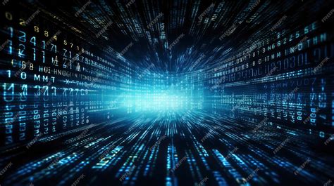 Premium Ai Image An Abstract Digital Background With Binary Code And