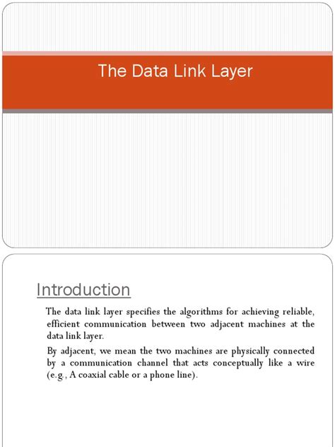 Data Link Layer Unit Ii Download Free Pdf Error Detection And