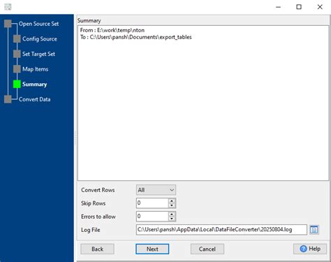 batch convert html files to excel files