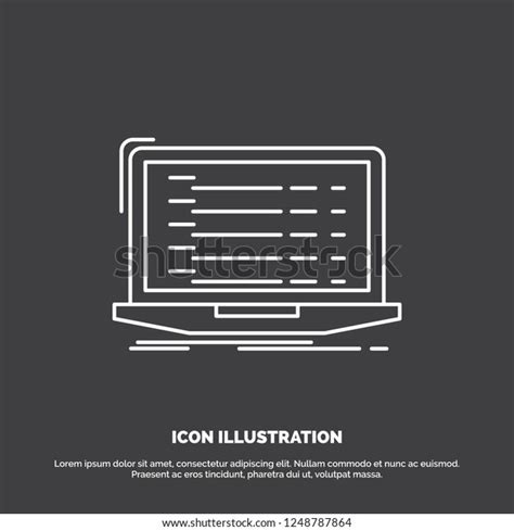 api app coding developer laptop icon stock vector royalty free 1248787864 shutterstock