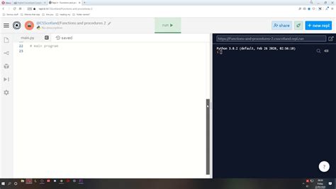 Sdd Higher Lesson 3 Functions And Procedures 2 Youtube