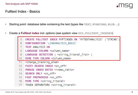 Text Analysis With Sap Hana Ppt