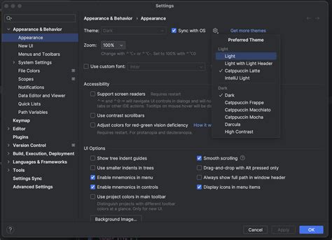 Darcula Theme Being Applied Instead Of Dark New Ui Theme Issue Catppuccin Jetbrains