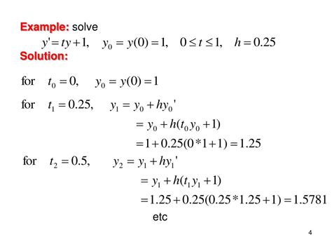 PPT Numerical Solution Of Ordinary Differential Equation PowerPoint Presentation ID