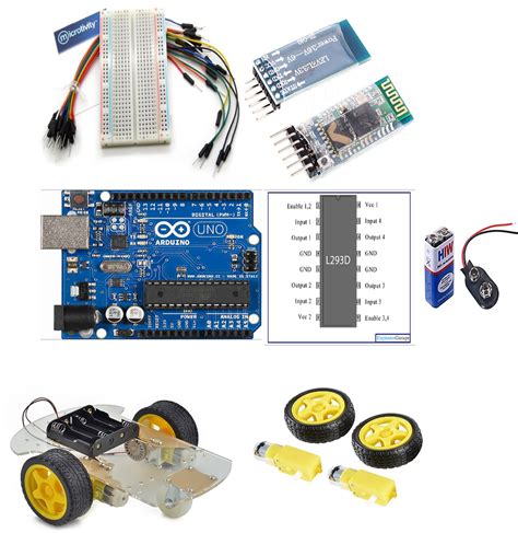 Bluetooth Car Using Arduino And L293d Chip