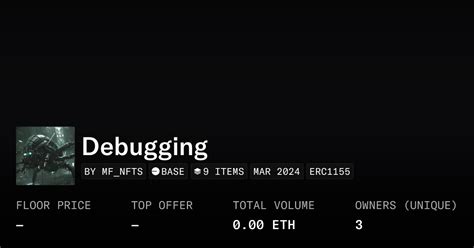 Debugging Collection Opensea