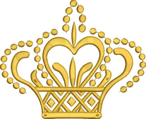 Machine Embroidery Design Crown Machine Embroidery Etsy