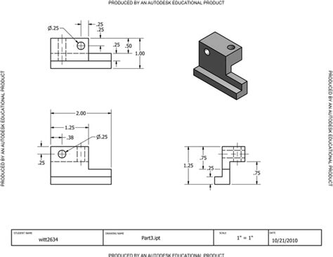 Inventor Drawing Assignment Pdf