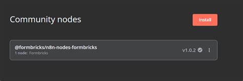 community node successfully installed appears to mount the first flow