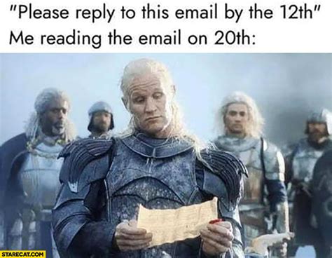 Please Reply To This Email By The 12th Vs Me Reading The Email On 20th