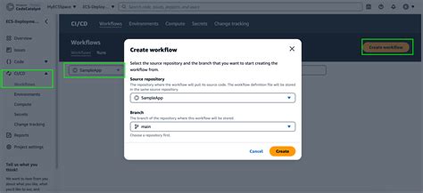 使用 Amazon Codecatalyst 在 Amazon Ecs 上部署容器 Web 应用程序