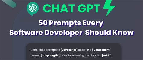 50 Chat Gpt Prompts Every Software Developer Should Know Tested Dev