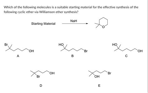 Solved Which Of The Following Molecules Is A Suitable
