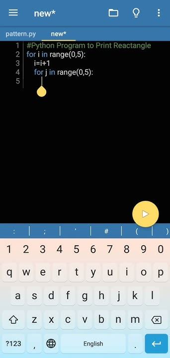 Python Program To Print Star Rectangular Pattern Python3 Shorts
