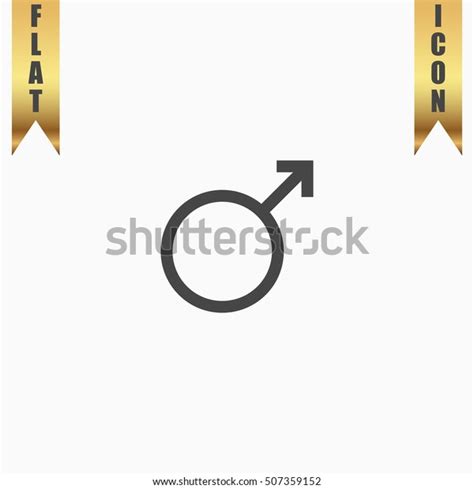 Male Sex Icon Flat Icon Vector Stock Vector Royalty Free 507359152 Shutterstock