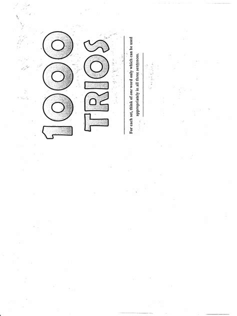 1000 Trios PDF | PDF