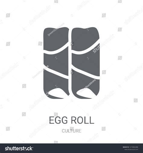 Egg Roll Icon Trendy Egg Roll Stock Vector Royalty Free 1215842488