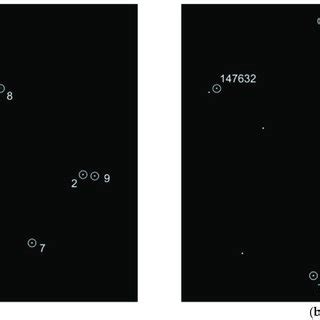 An Identification Example A Star Image To Be Identified B Download Scientific Diagram