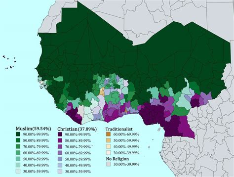 Religion Map Of Africa