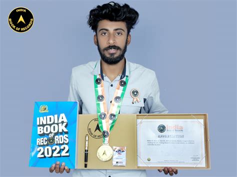 Shibin B Appreciation India Book Of Records