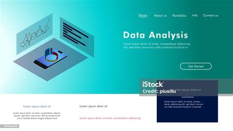 데이터 분석 웹 사이트 및 모바일 웹 사이트를위한 데이터 분석의 현대적인 평면 디자인 아이소메트릭 개념 0명에 대한 스톡 벡터 아트 및 기타 이미지 Istock